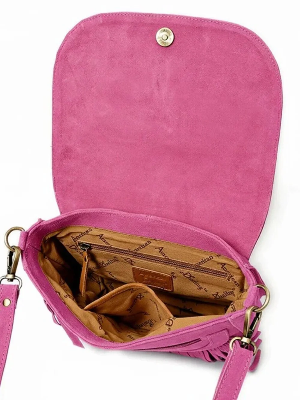 American Darling | Bags | American Darling Pink Passion Fringe Boho ...
